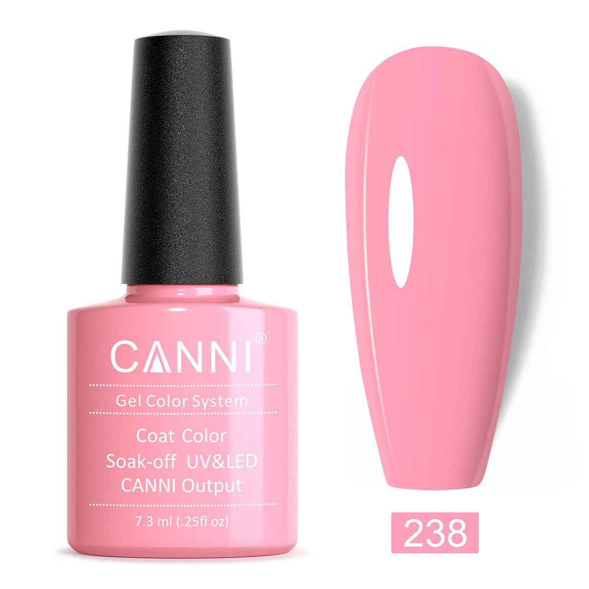 ג’ל לק 7.3ml CANNI גוון 238 - בלזה קר Bellezza care