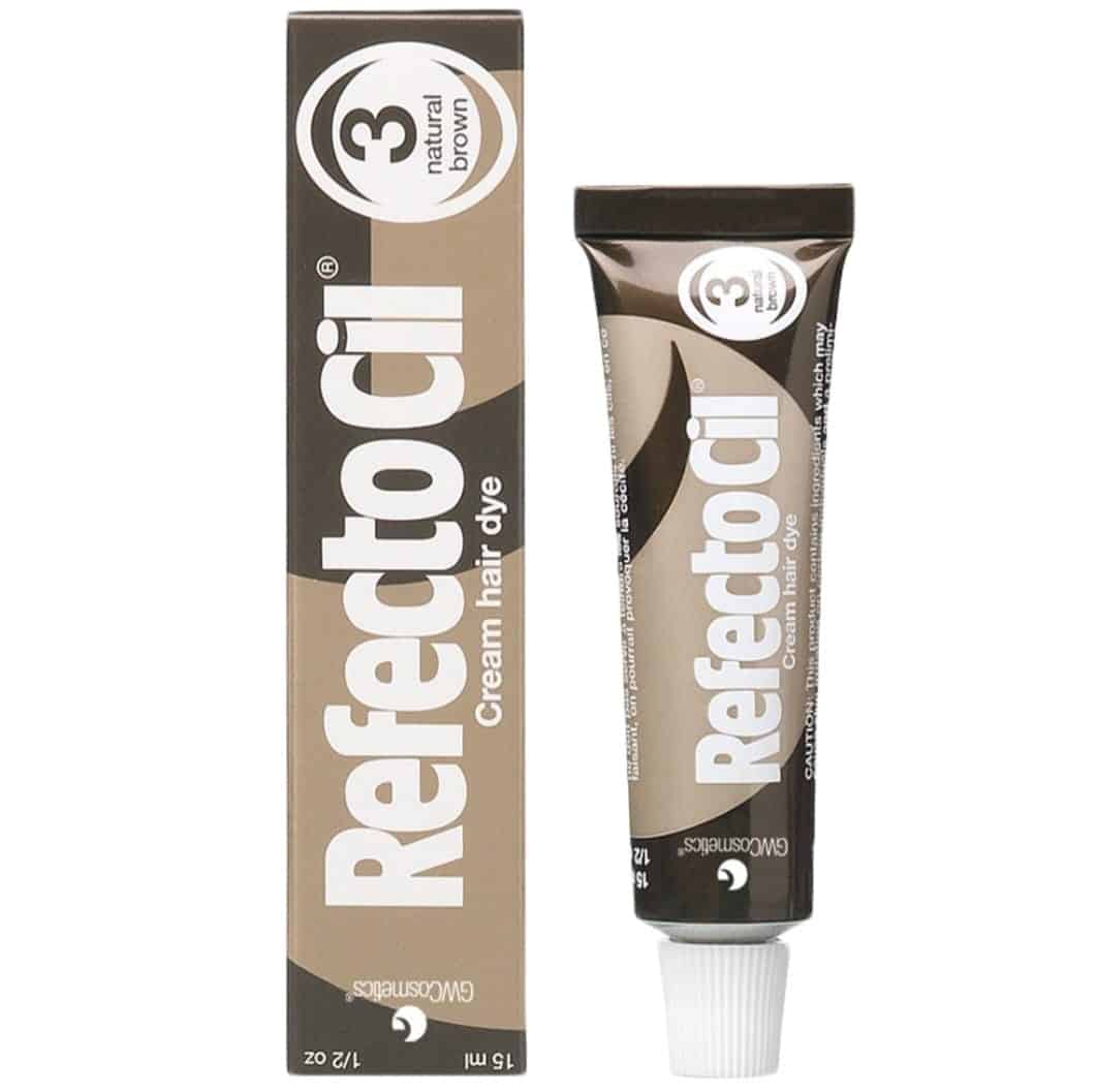 צבע לגבות וריסים רפקטוסיל RefectoCil צבע חום 3 - בלזה קר Bellezza care